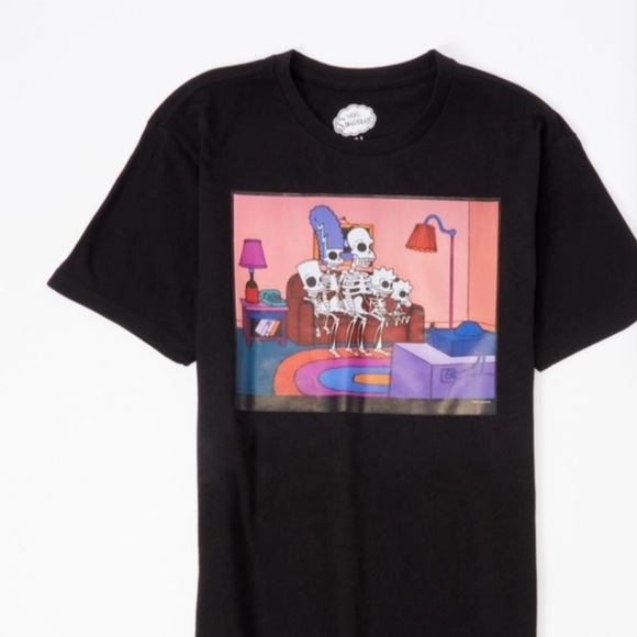 Simpsons | Tops | Simpsons Skeleton Graphic Tee | Poshmark